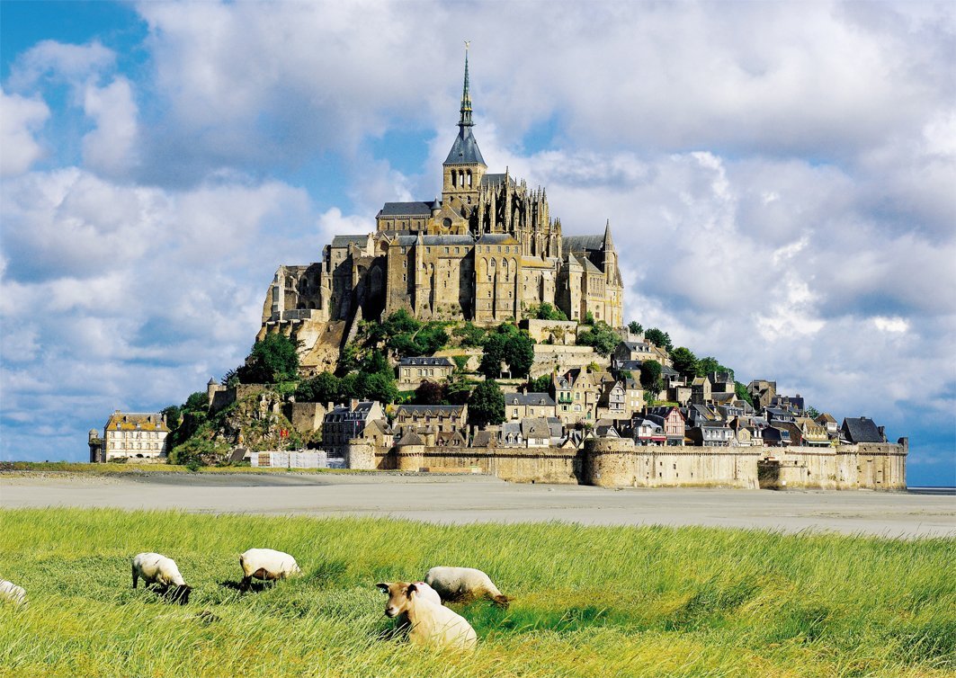 Nathan 87727 mont saint Michel puzzle adulte 1500 pièces monument Nathan 87727 mont saint Michel puzzle adulte 1500 pièces monument