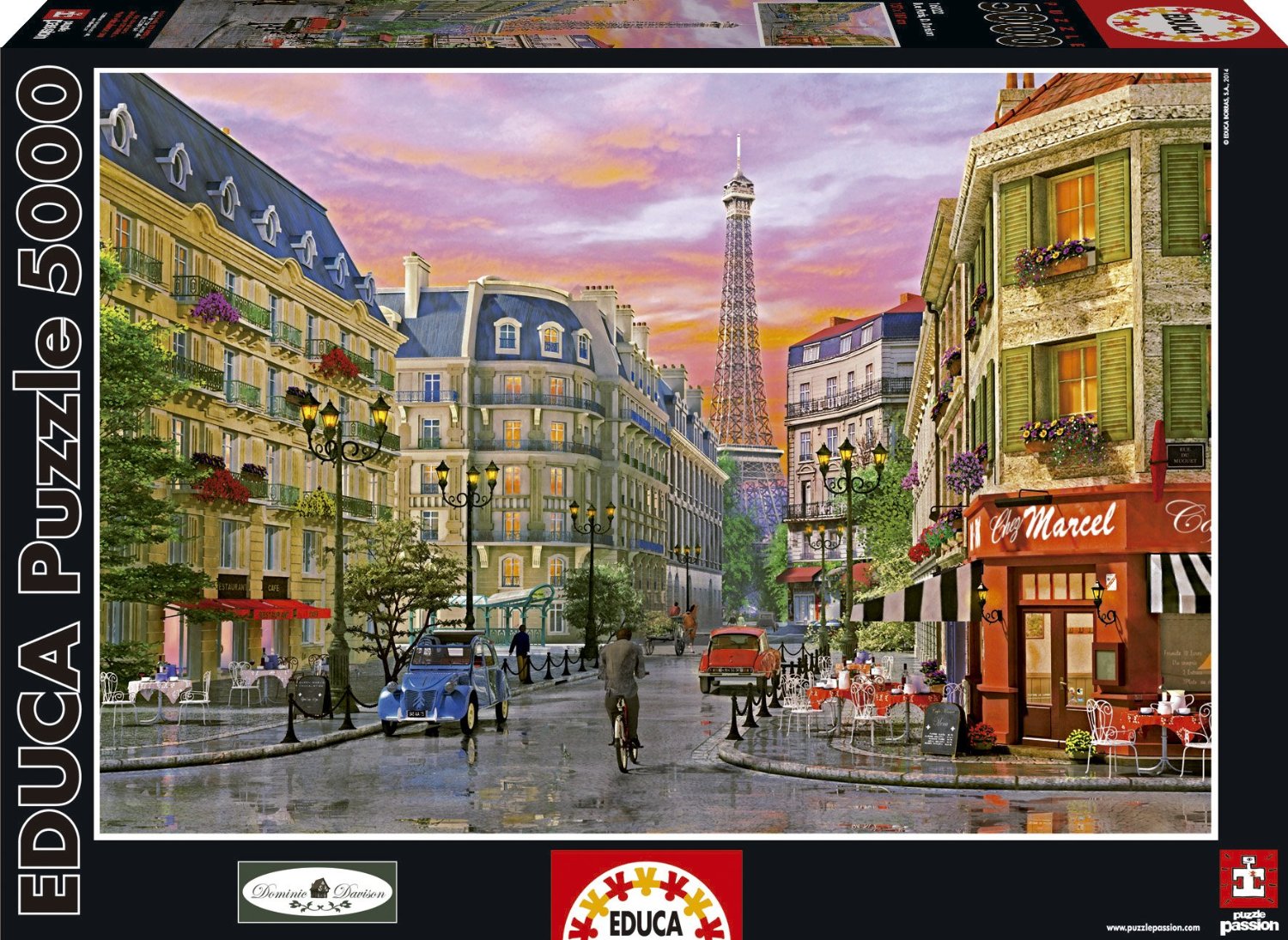 Educa 16022 puzzle rue de paris 5000 pièces tour Eiffel