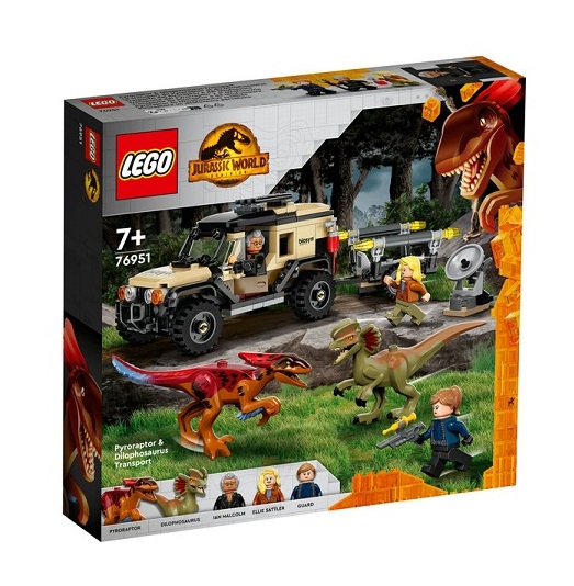 LEGO 76951 Le transport du Pyroraptor et du Dilophosaurus