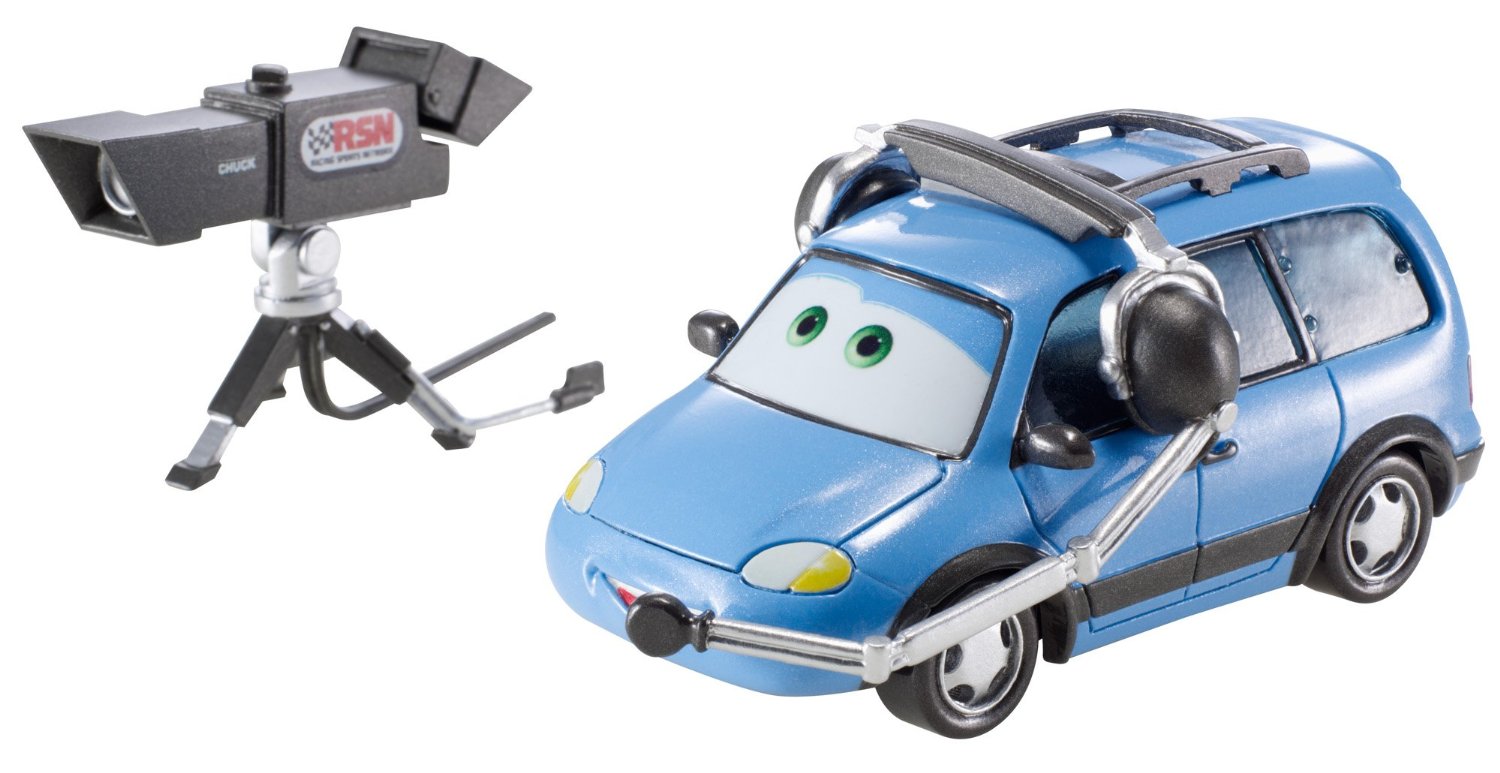 Mattel BDW69 chuck le cameraman voiture cars 2 véhicule de luxe